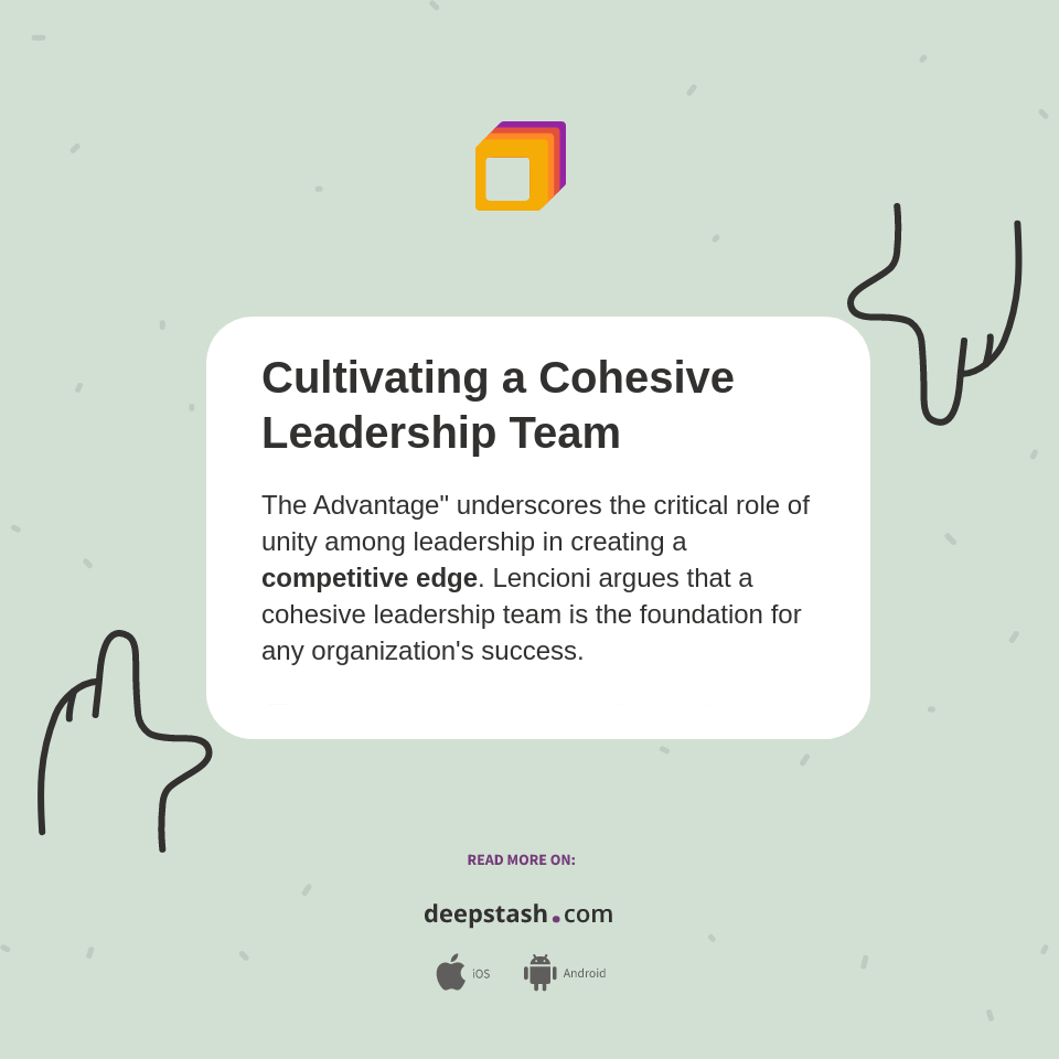 Cultivating a Cohesive Leadership Team - Deepstash