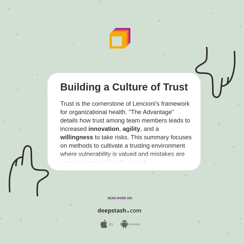 Building a Culture of Trust - Deepstash