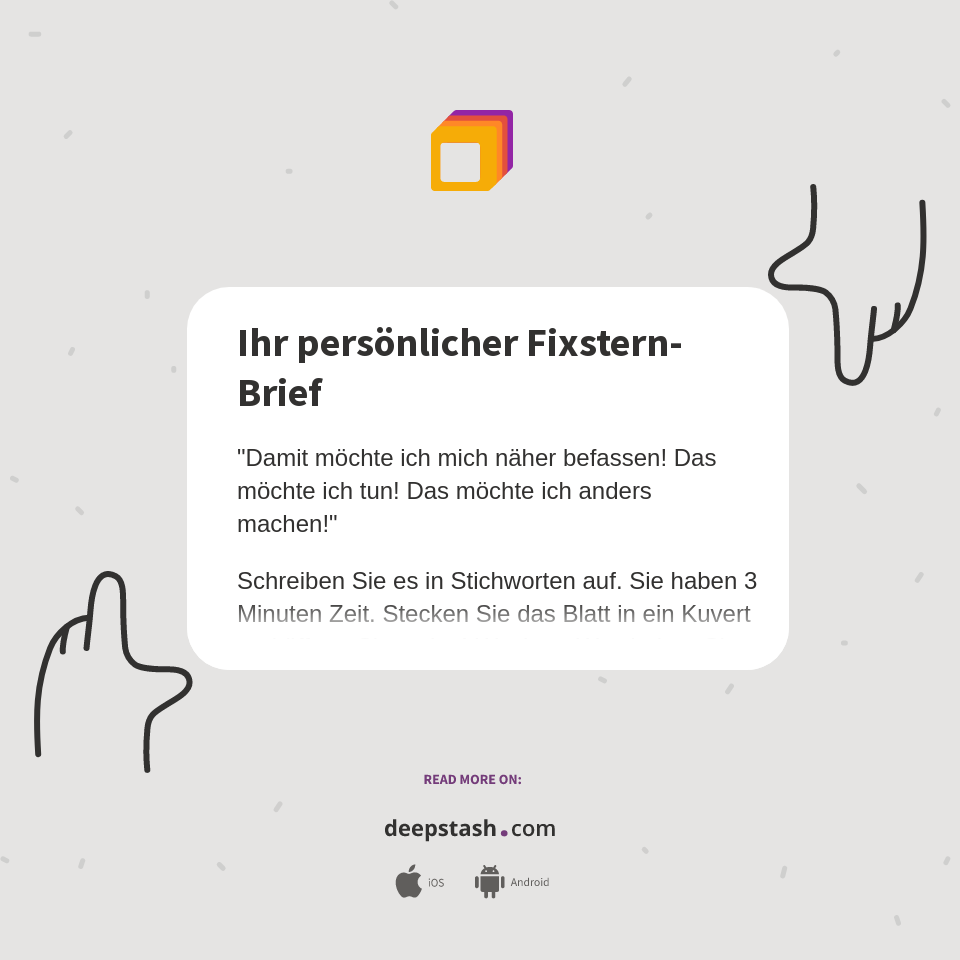 Ihr persönlicher Fixstern-Brief - Deepstash