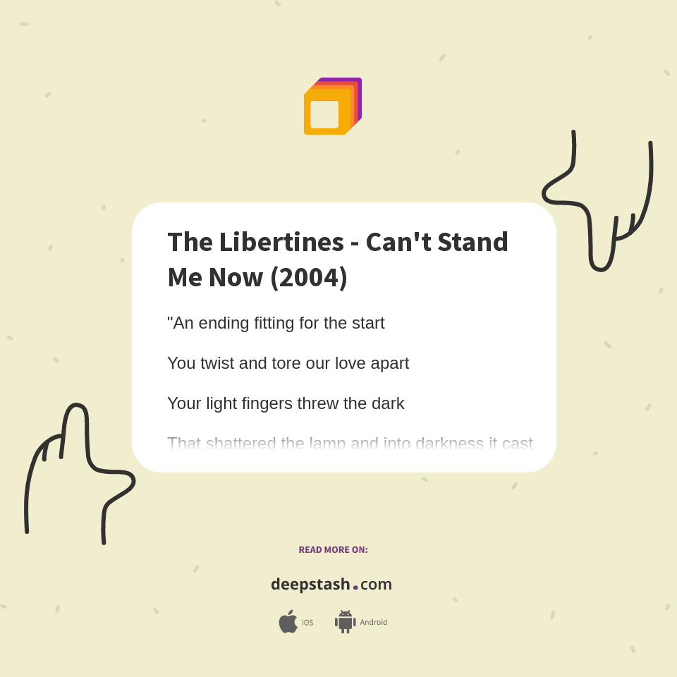 The Libertines - Can't Stand Me Now (2004) - Deepstash