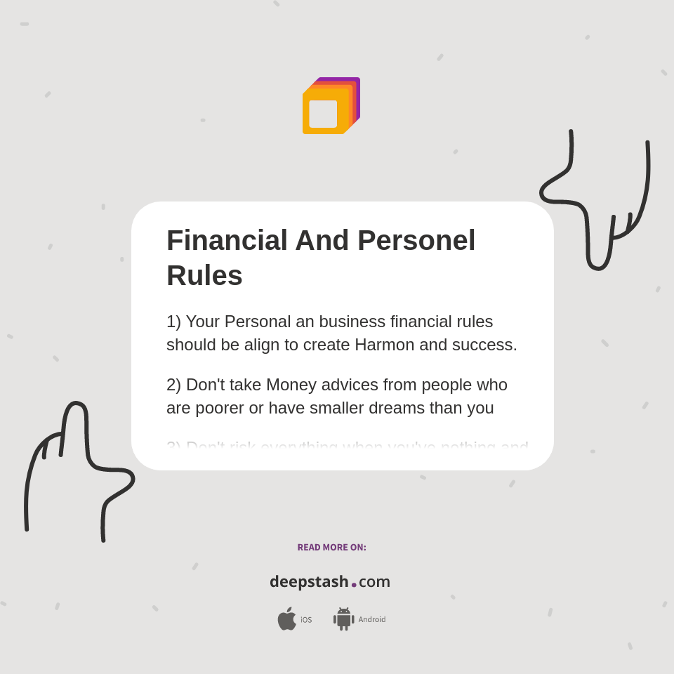 Financial And Personel Rules - Deepstash