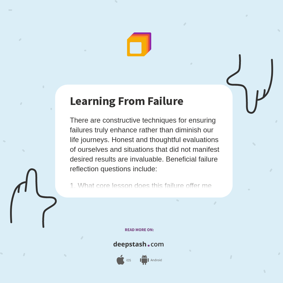 Learning From Failure - Deepstash