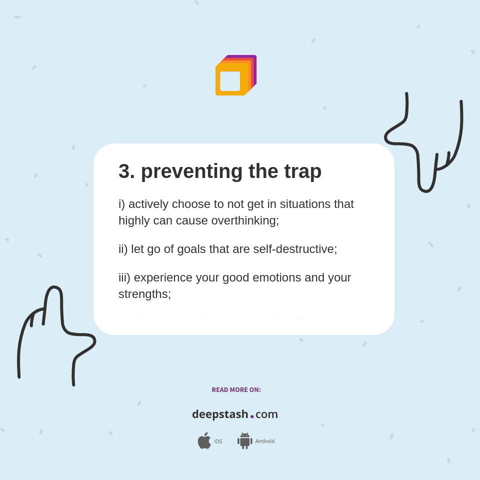 3. preventing the trap - Deepstash
