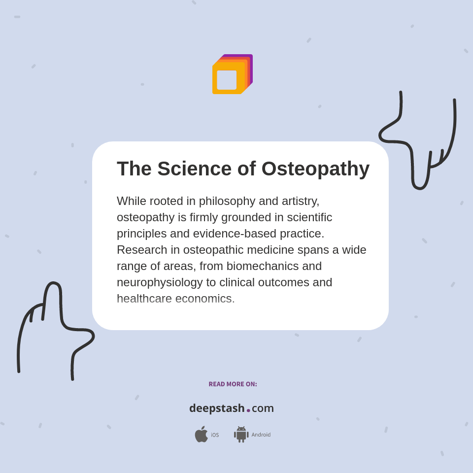 The Science of Osteopathy - Deepstash