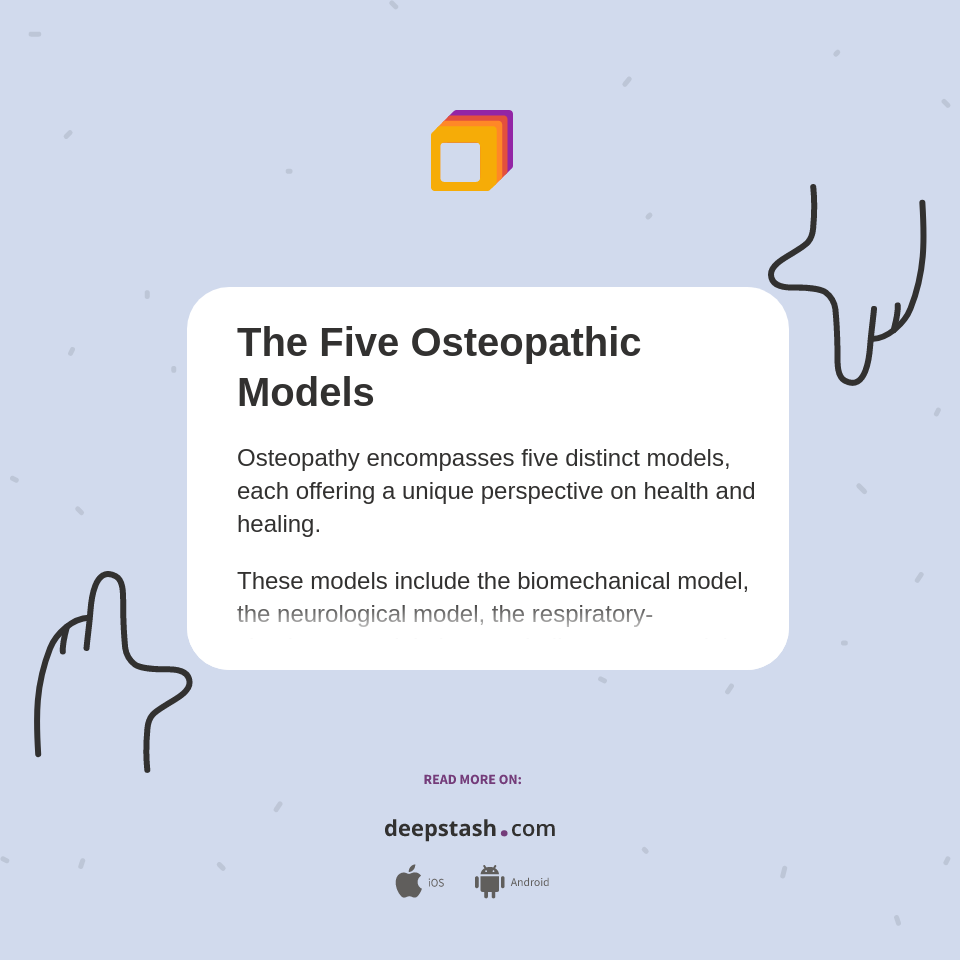 The Five Osteopathic Models - Deepstash