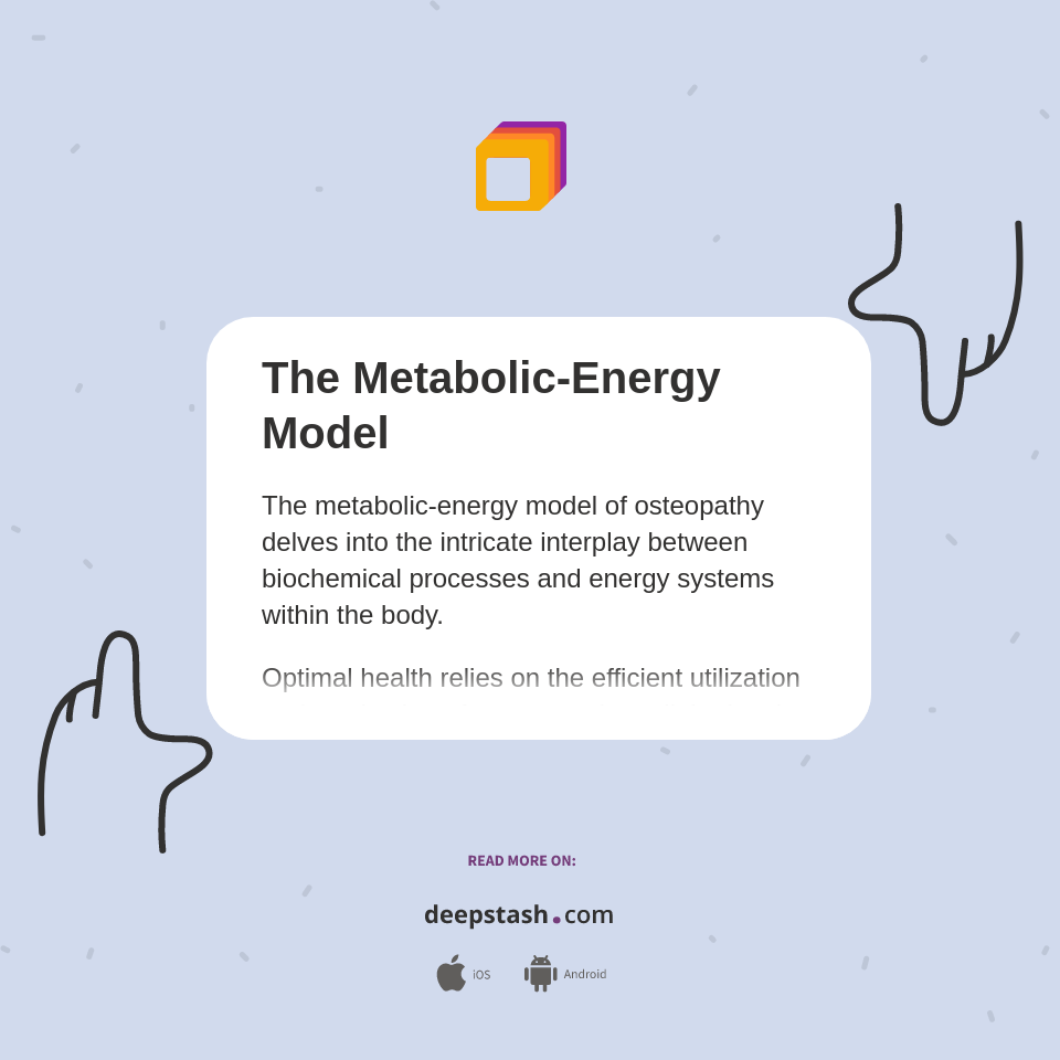 The Metabolic-Energy Model - Deepstash
