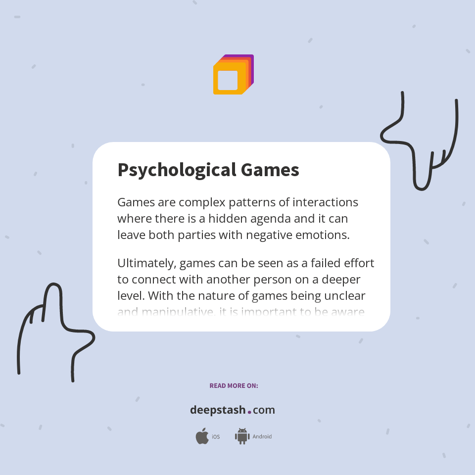 Psychological Games - Deepstash