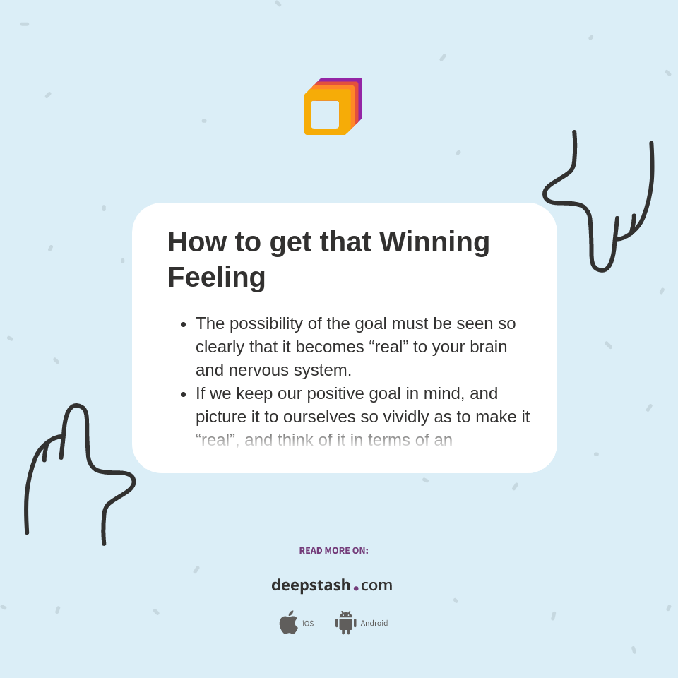 How to get that Winning Feeling - Deepstash