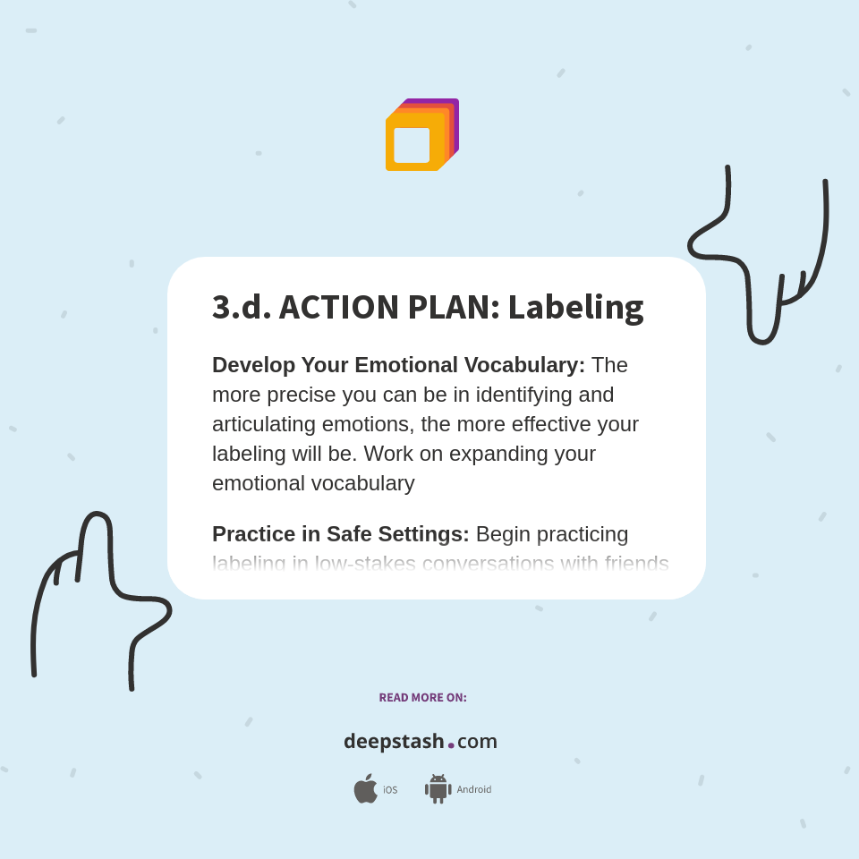 3.d. ACTION PLAN: Labeling - Deepstash