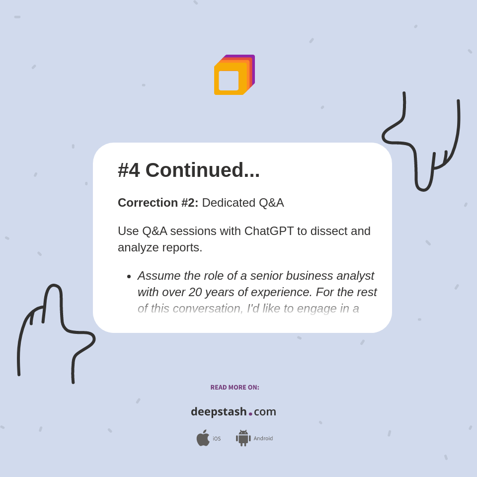 #4 Continued... - Deepstash
