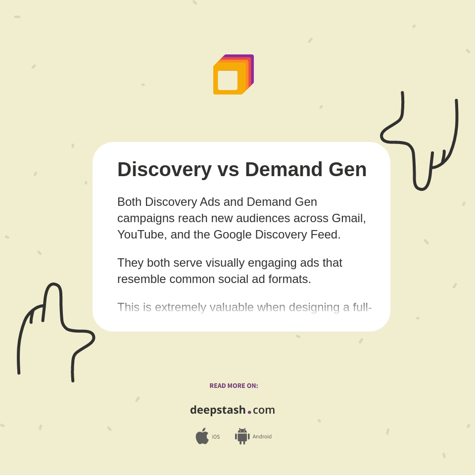 Discovery vs Demand Gen - Deepstash