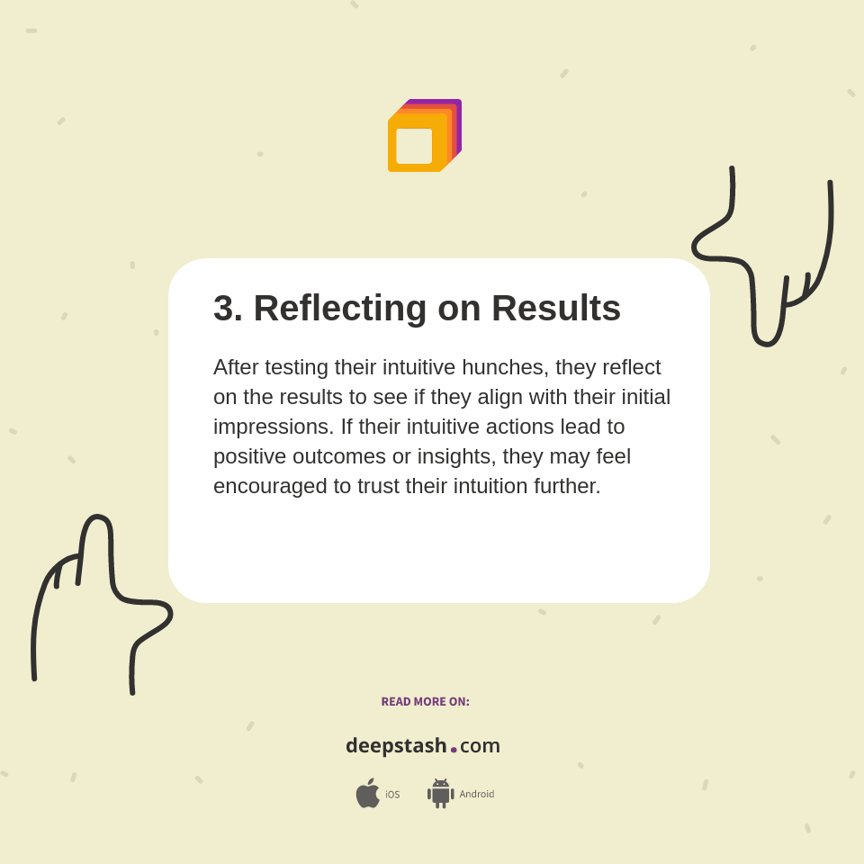 3. Reflecting on Results - Deepstash