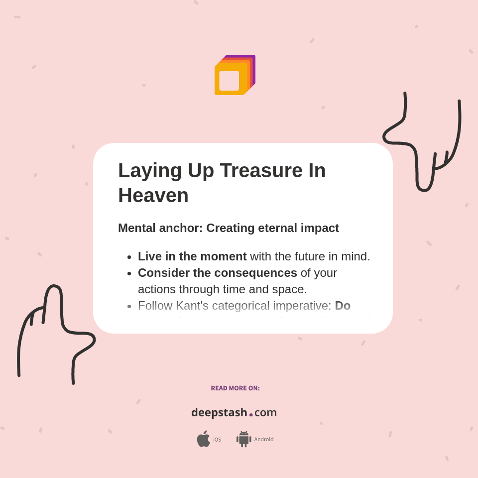 Laying Up Treasure In Heaven - Deepstash