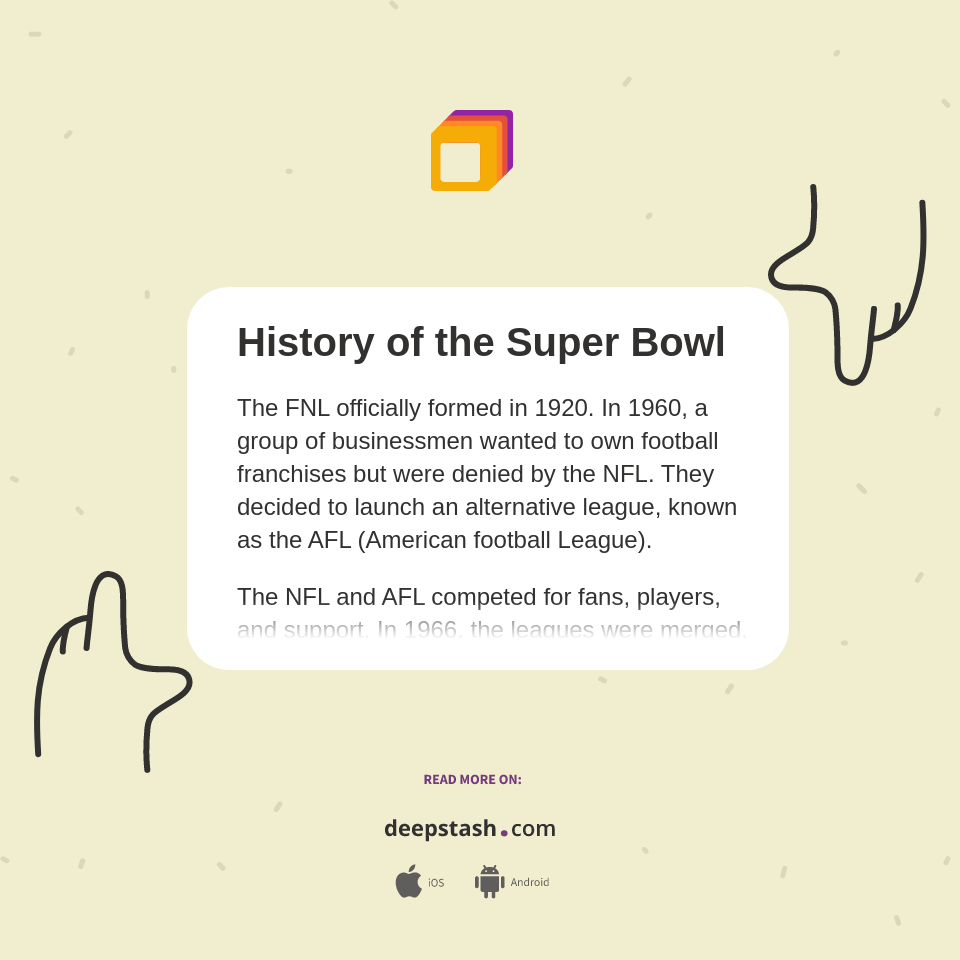 History of the Super Bowl - Deepstash