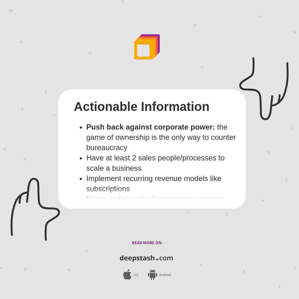 Actionable Information - Deepstash