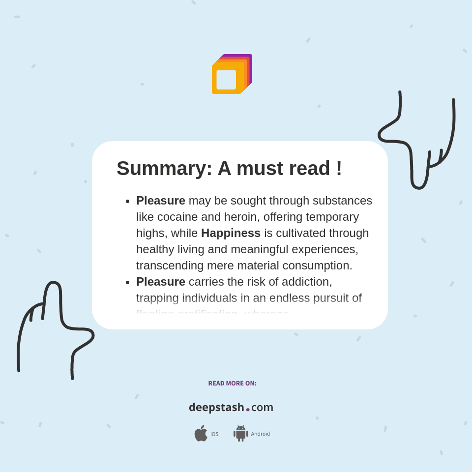 Summary: A must read ! - Deepstash