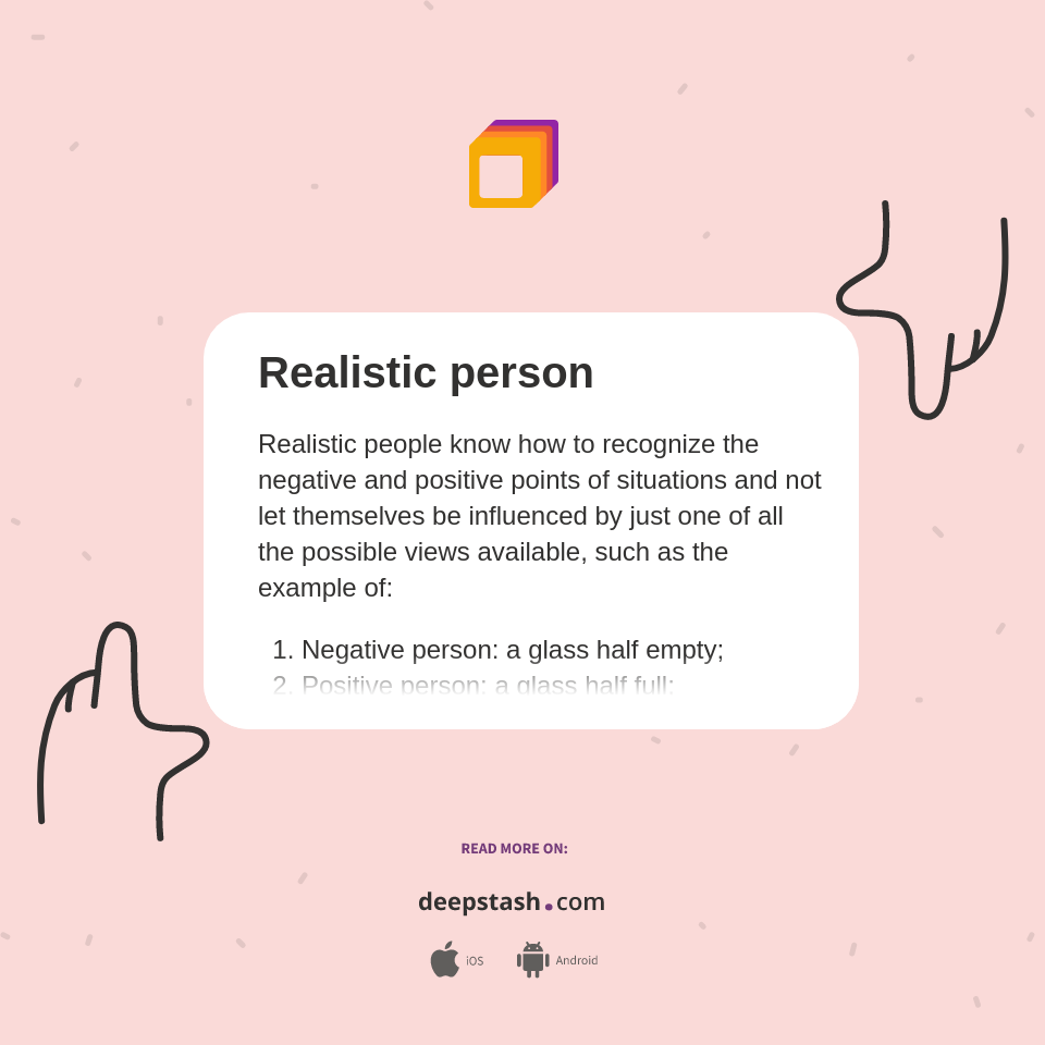 Realistic person - Deepstash