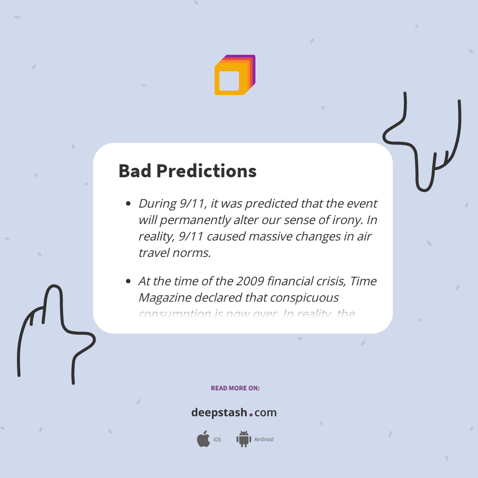 Bad Predictions - Deepstash