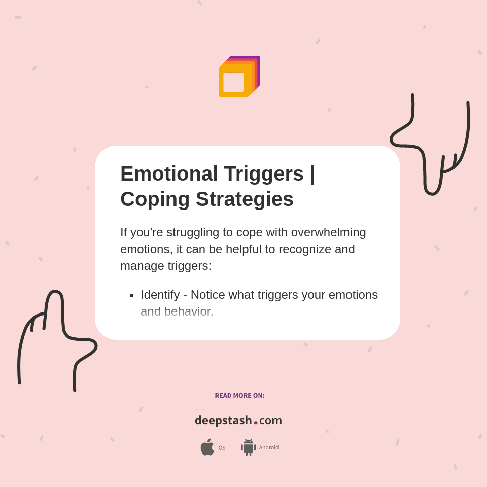 Emotional Triggers | Coping Strategies - Deepstash