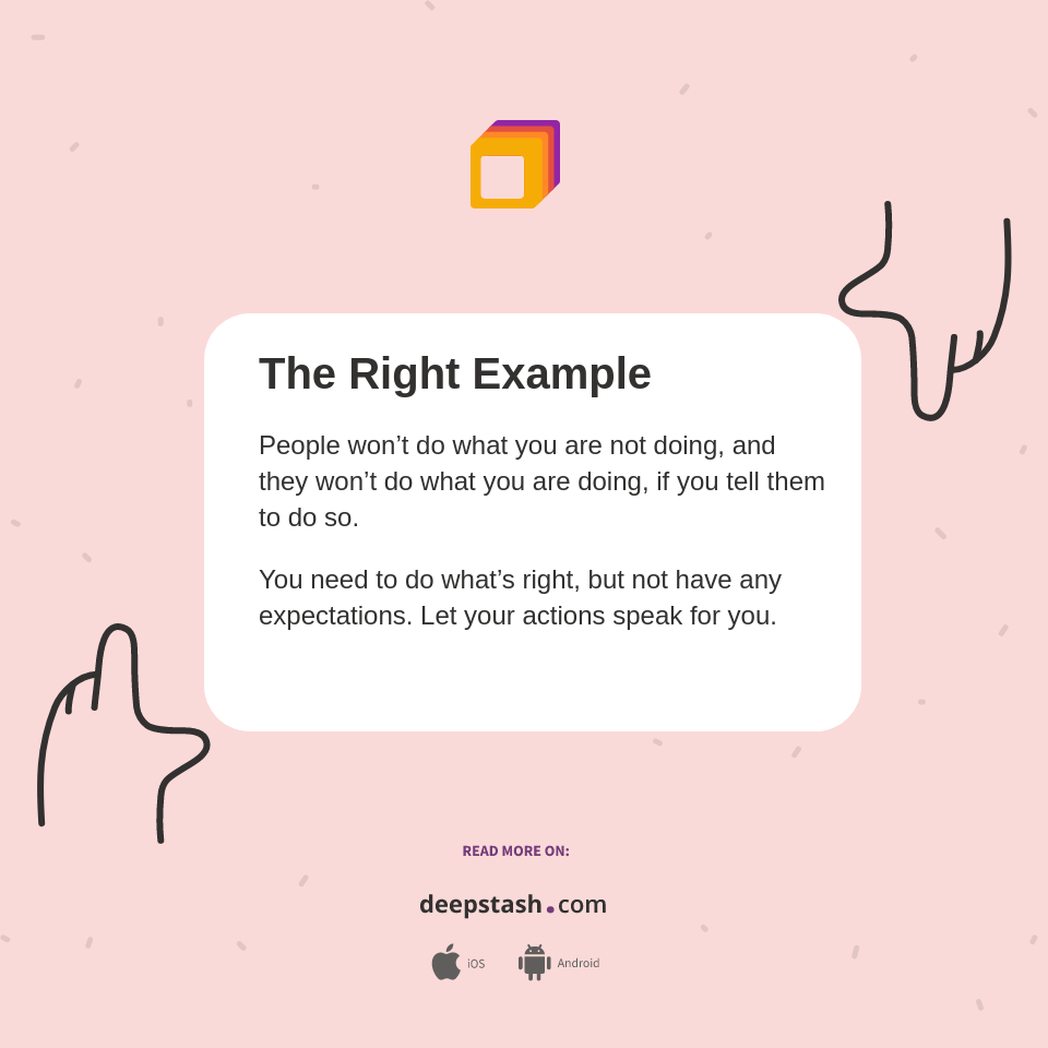 The Right Example - Deepstash