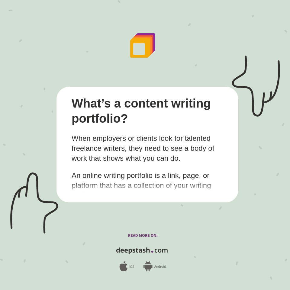 What’s a content writing portfolio? - Deepstash
