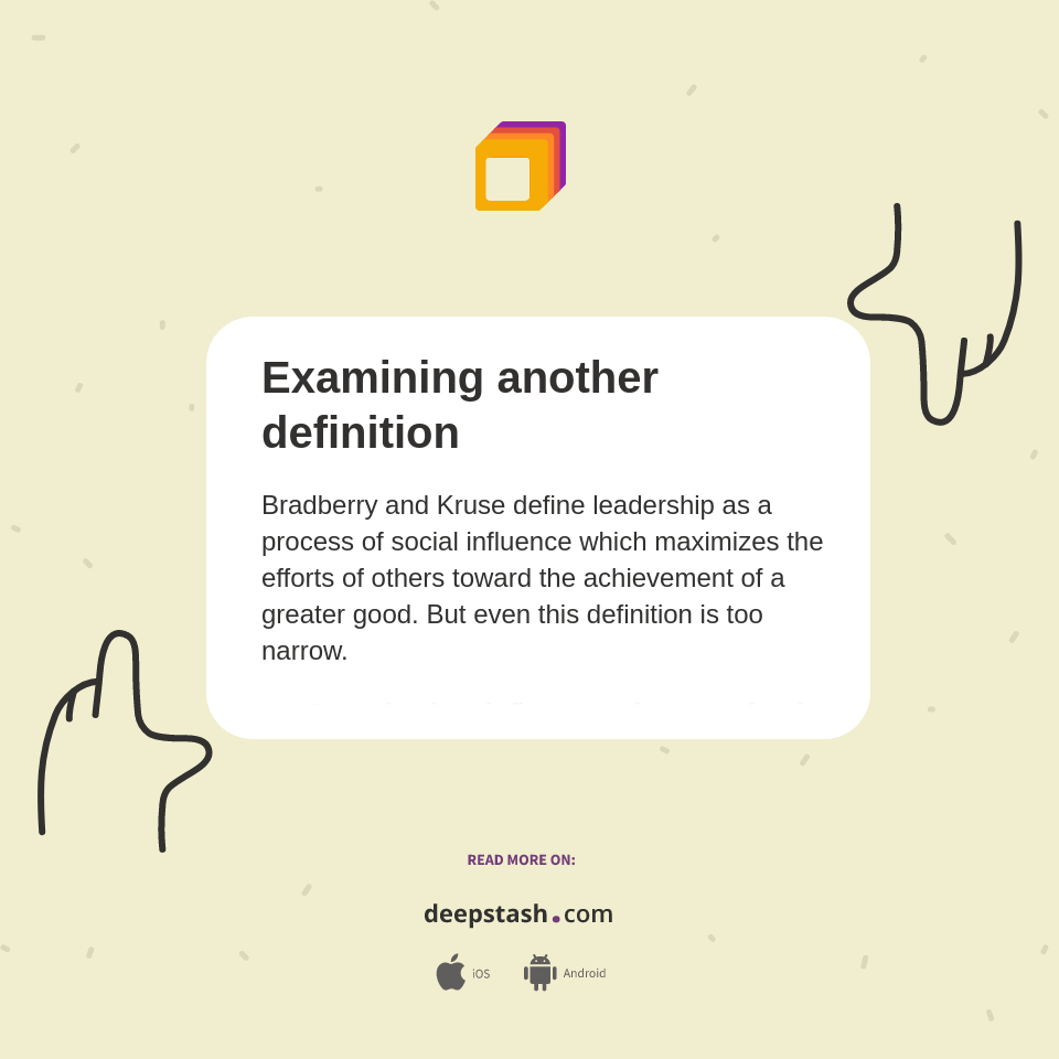 Examining another definition - Deepstash