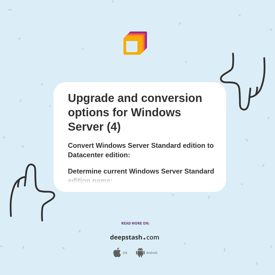 Upgrade and conversion options for Windows Server (4) - Deepstash