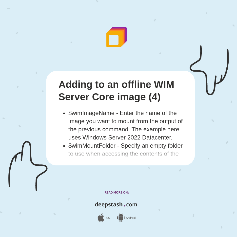 Adding to an offline WIM Server Core image (4) - Deepstash