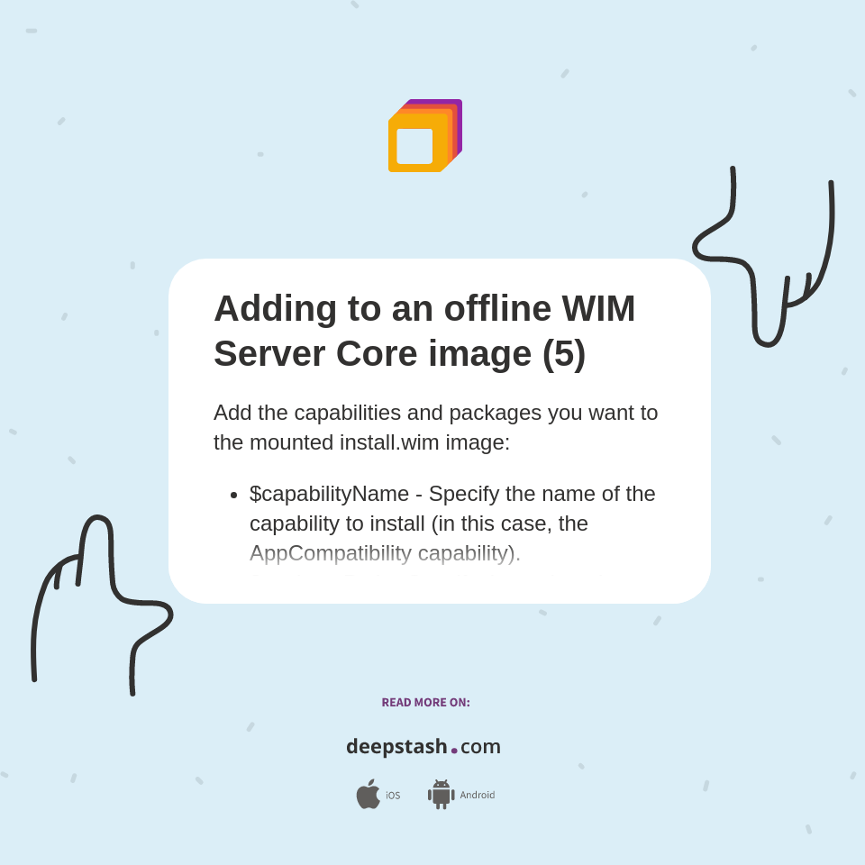 Adding to an offline WIM Server Core image (5) - Deepstash