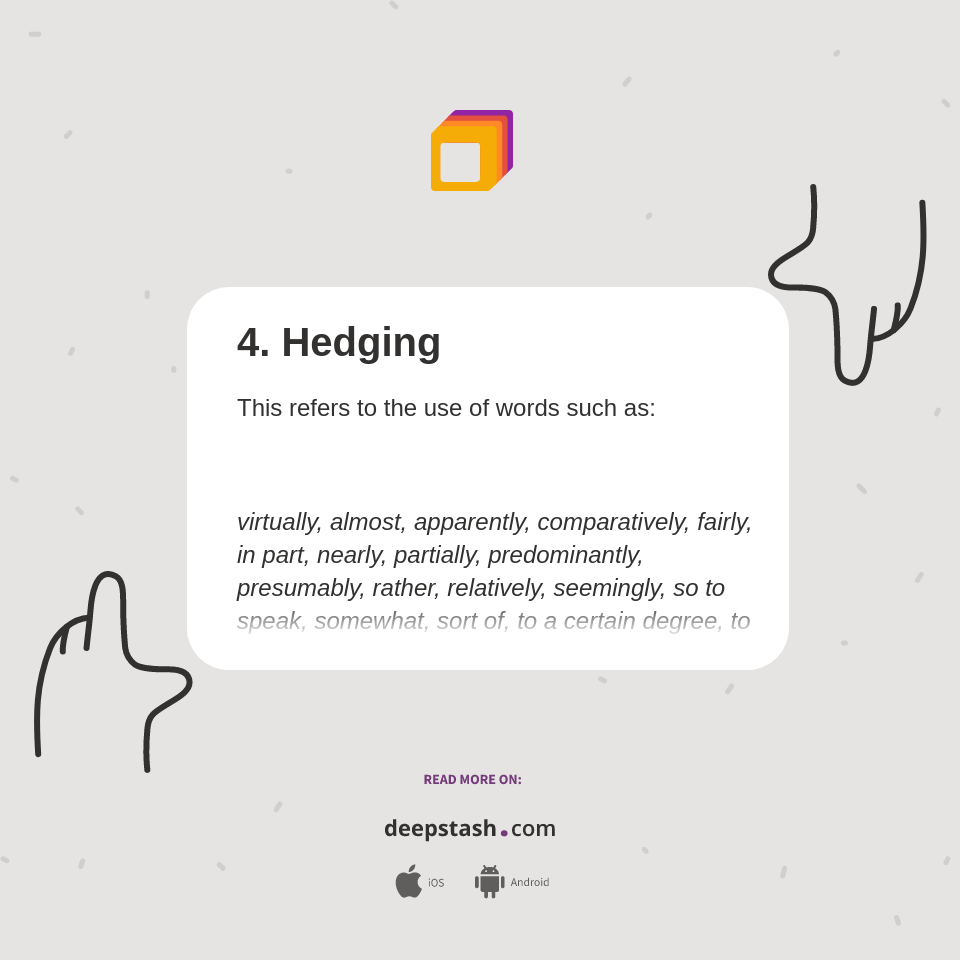 4. Hedging - Deepstash