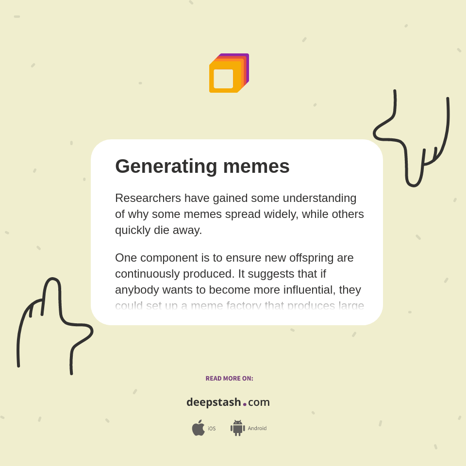 Generating memes - Deepstash