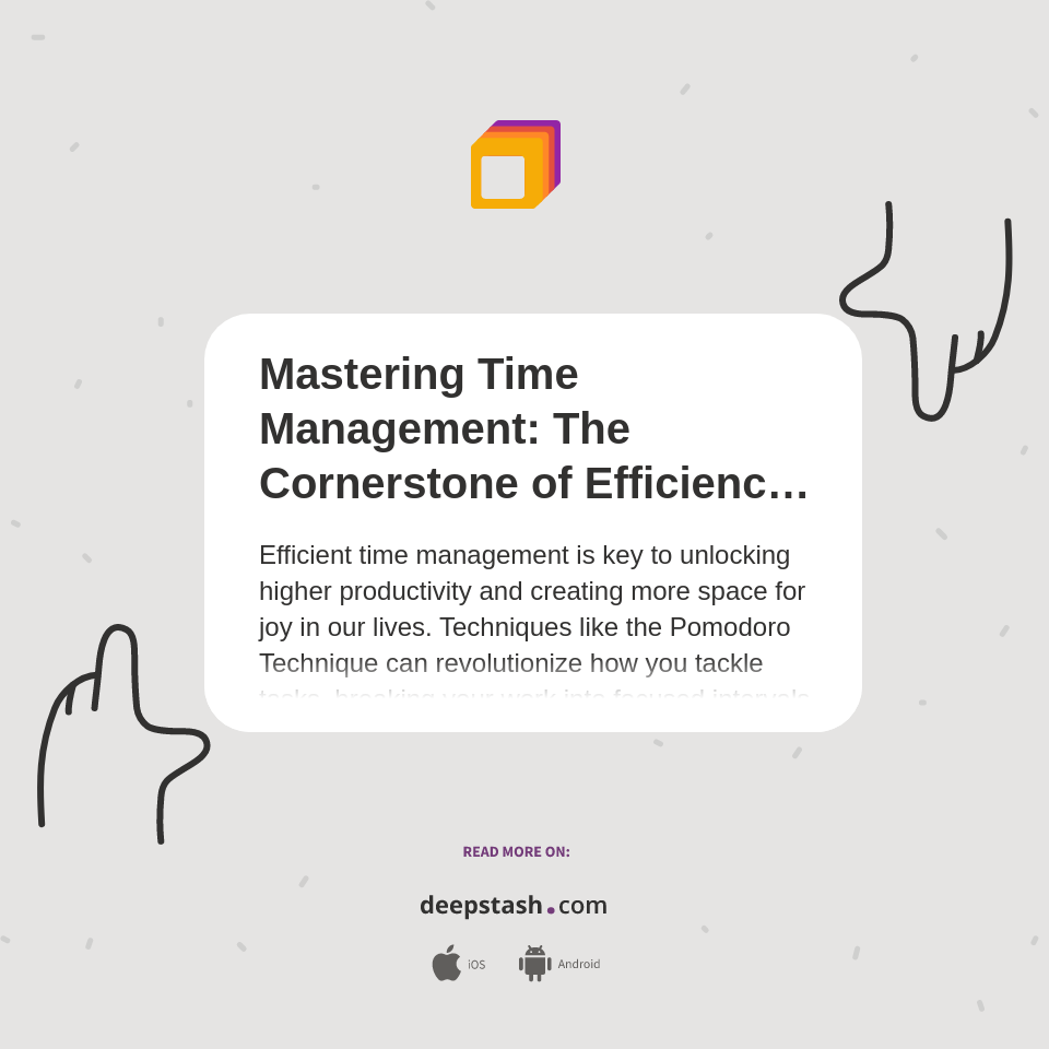 Mastering Time Management The Cornerstone Of Efficiency Unlocking