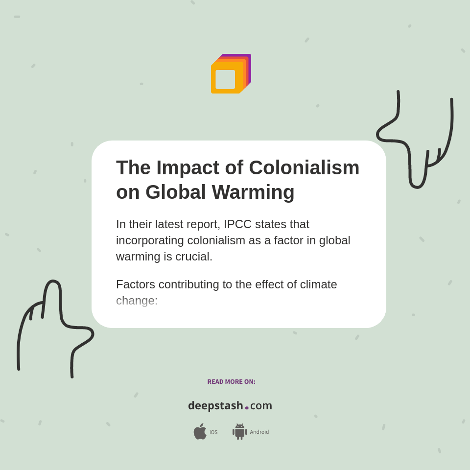 The Impact of Colonialism on Global Warming - Deepstash