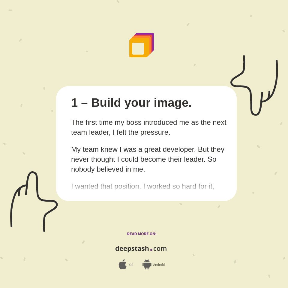 1 – Build your image. - Deepstash