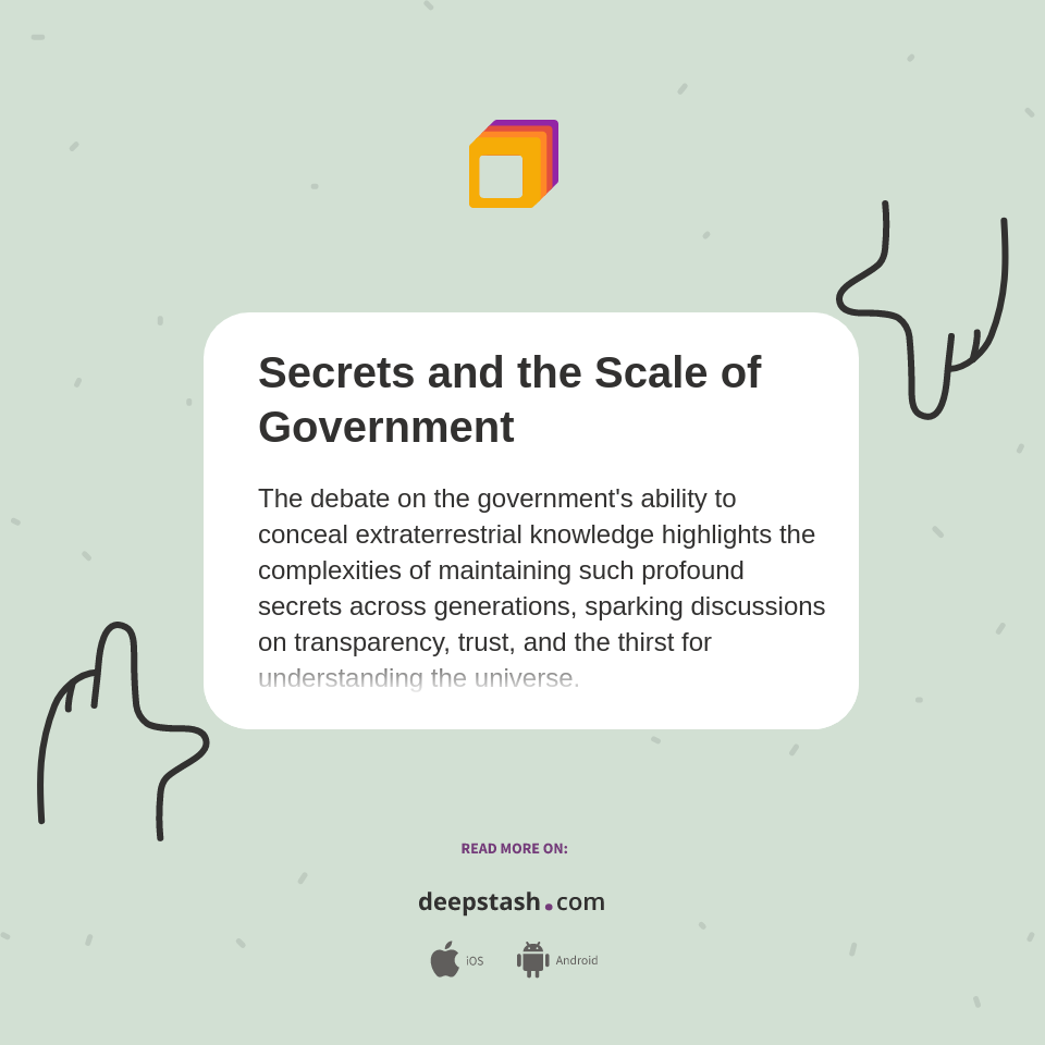 Secrets and the Scale of Government - Deepstash