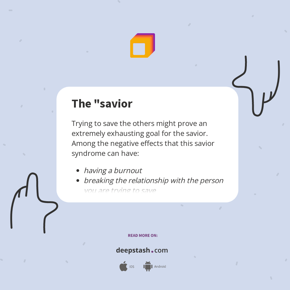 The "savior - Deepstash