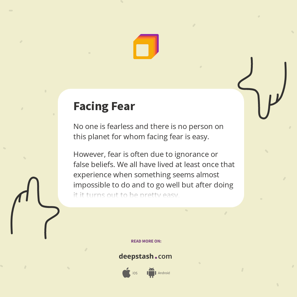 Facing Fear - Deepstash