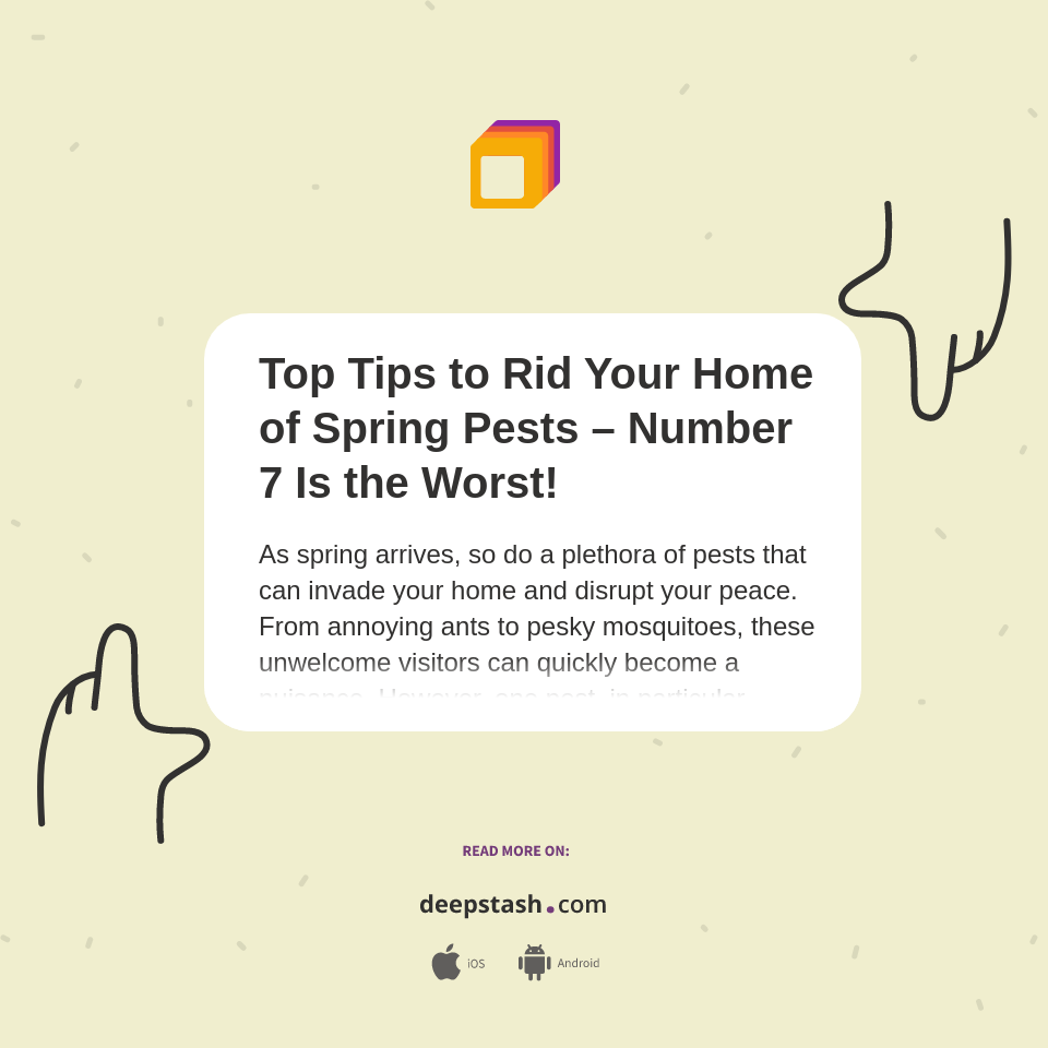 Top Tips to Rid Your Home of Spring Pests – Number 7 Is the Worst ...