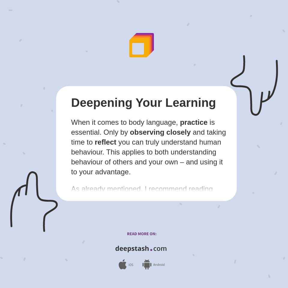 Deepening Your Learning - Deepstash