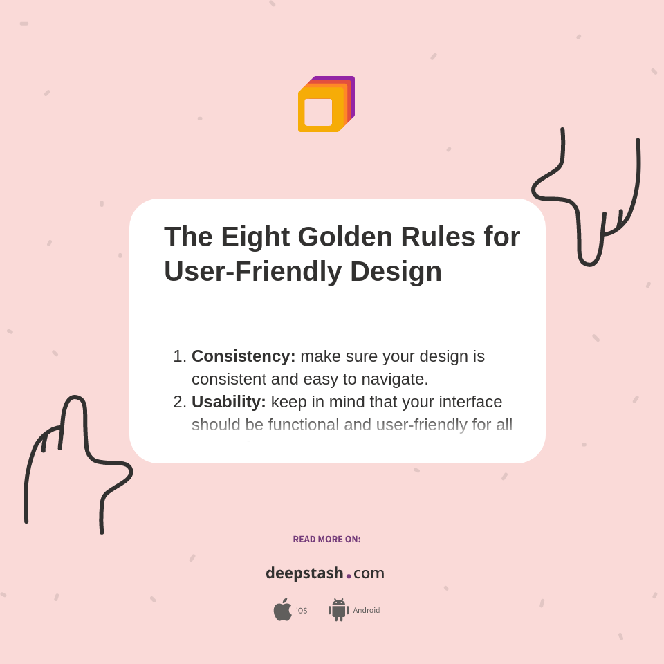 The Eight Golden Rules for User-Friendly Design - Deepstash