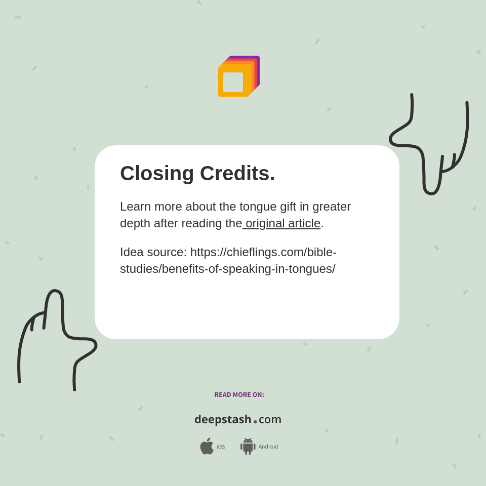 Closing Credits. - Deepstash