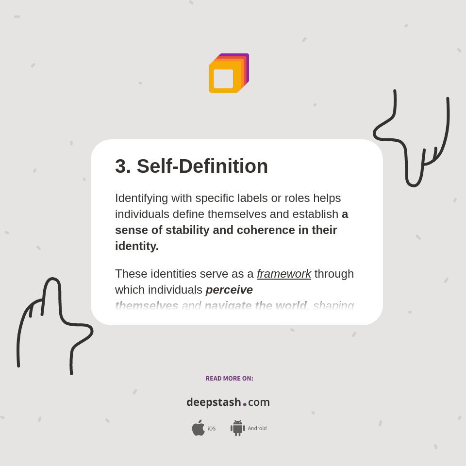 3. Self-Definition - Deepstash