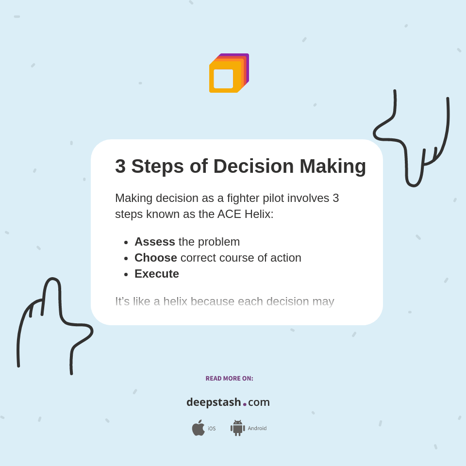 3 Steps of Decision Making - Deepstash