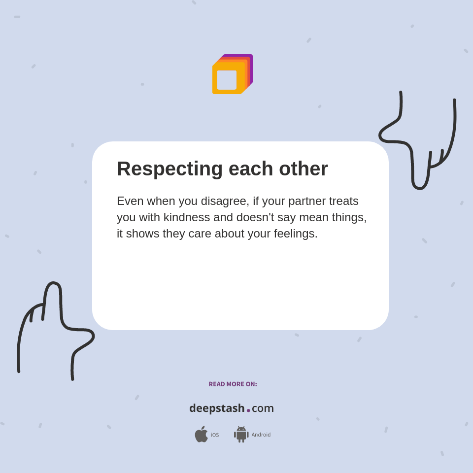 Respecting each other - Deepstash