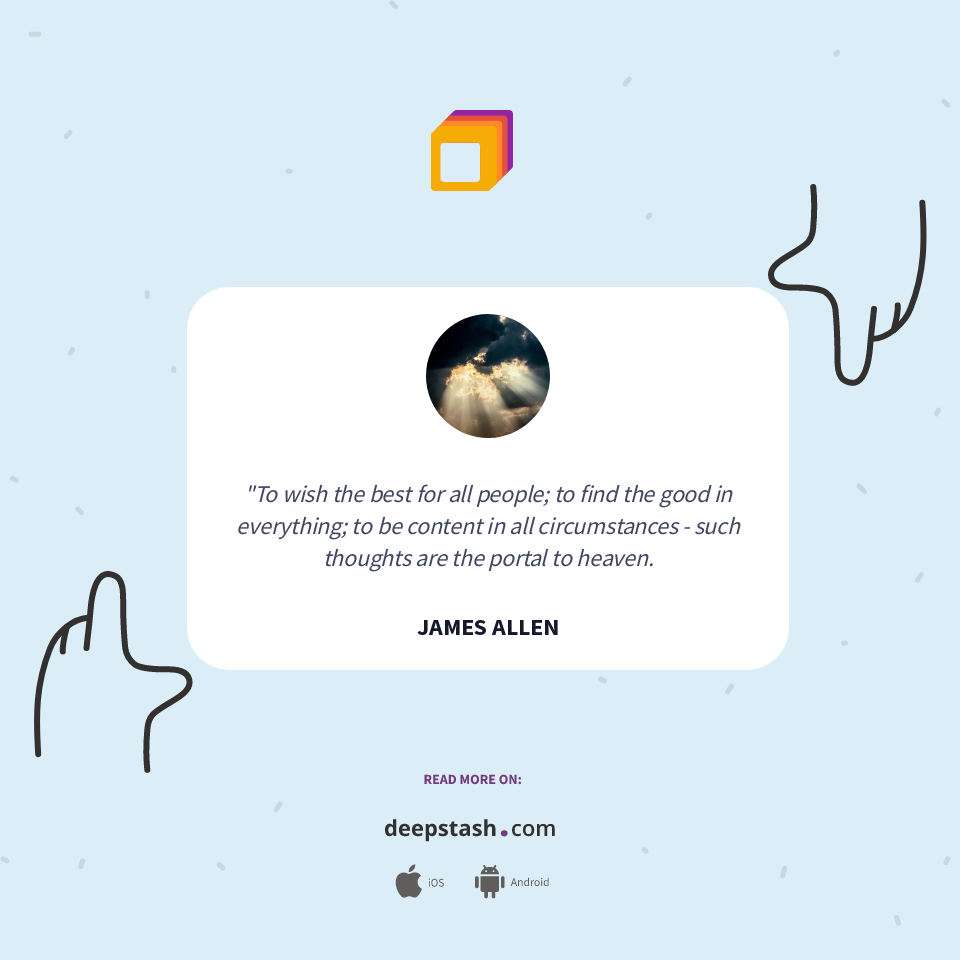 Quote by JAMES ALLEN - Deepstash