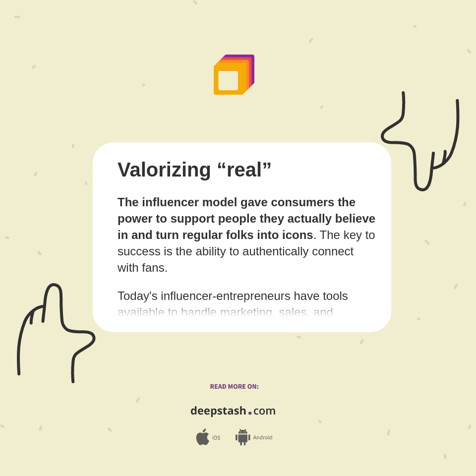 Valorizing “real” - Deepstash