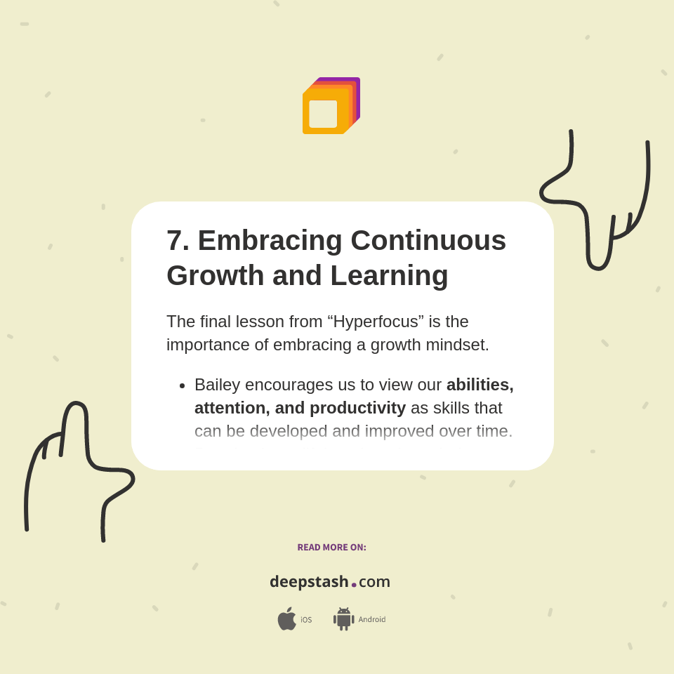 7. Embracing Continuous Growth and Learning - Deepstash