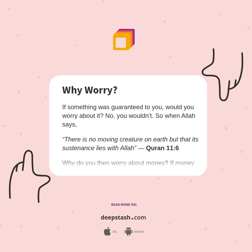 Why Worry? - Deepstash