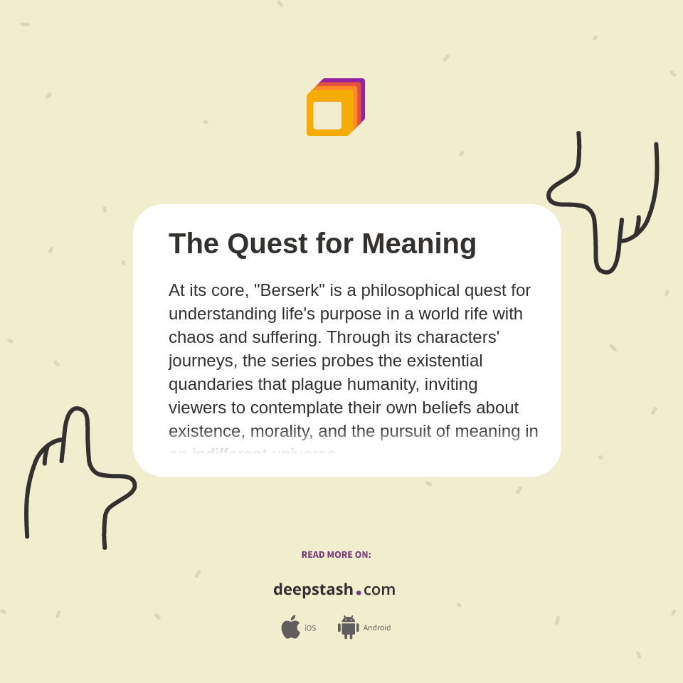 The Quest for Meaning - Deepstash