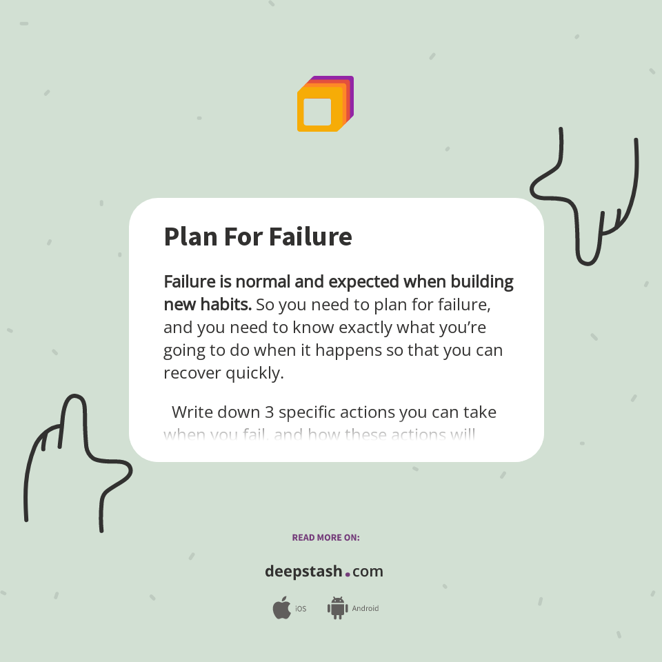 Plan For Failure - Deepstash